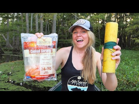 Catfish Noodling with Shrimp Creates Mustard-Fried Feast