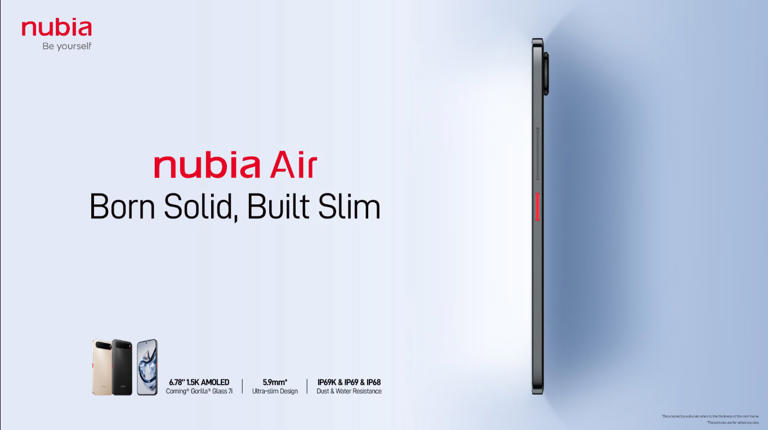 Meet the New Nubia Air: A Phone That Looks Like the iPhone 17 Air
