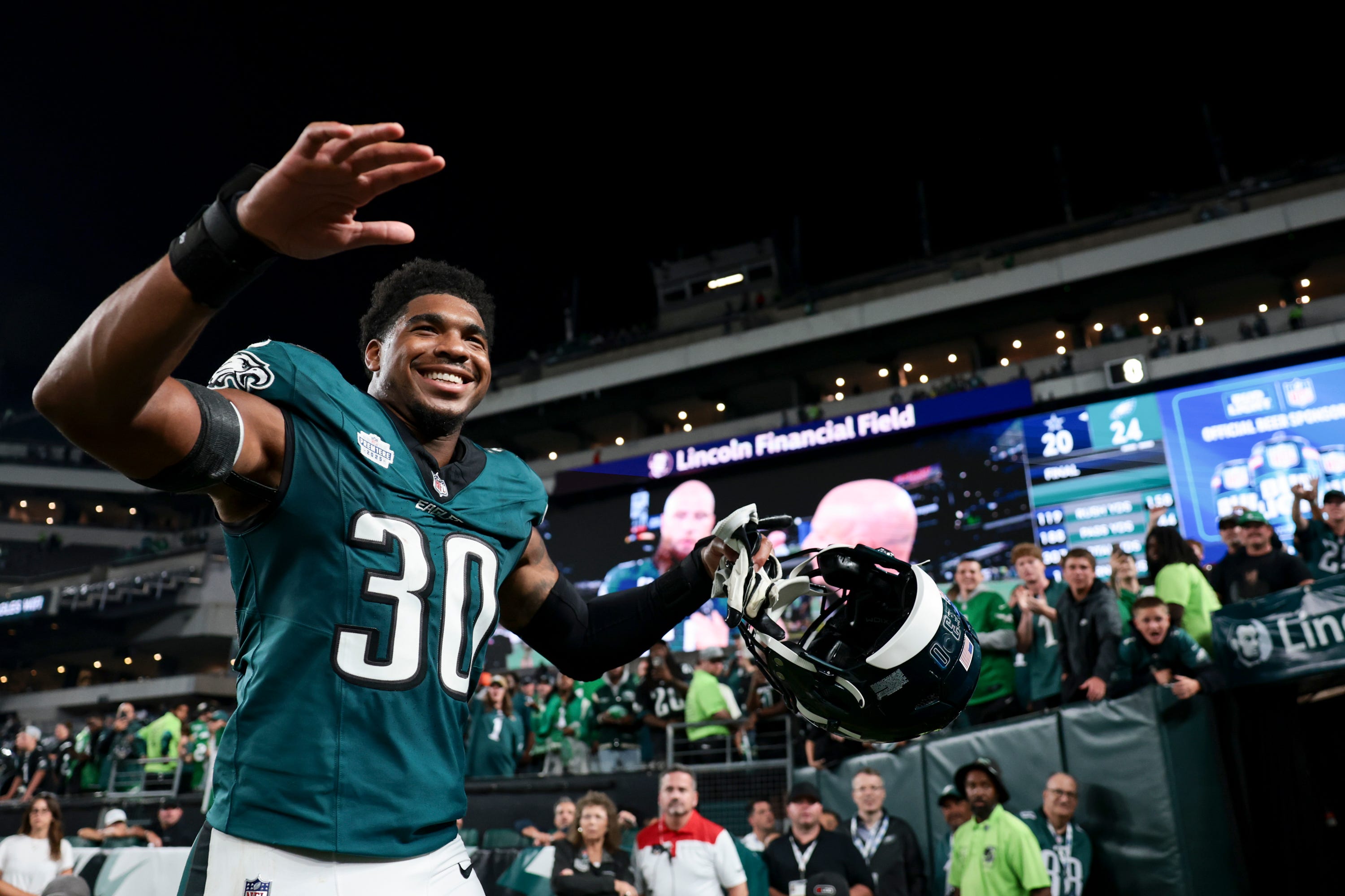 Eagles' Jihaad Campbell passes his first NFL test with flying colors