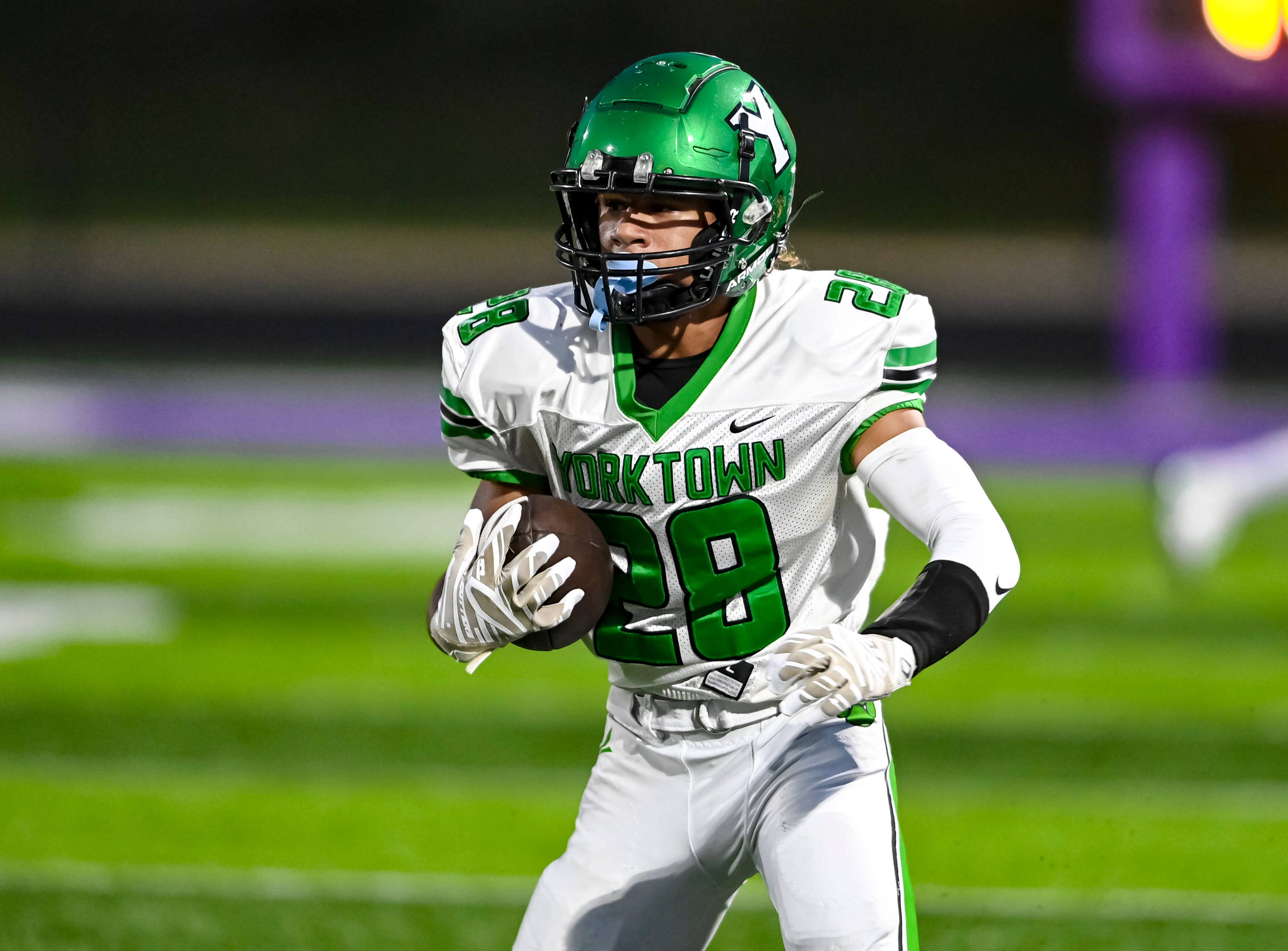 Yorktown's Kaden Crumes is The Star Press IU Health Football Player of ...