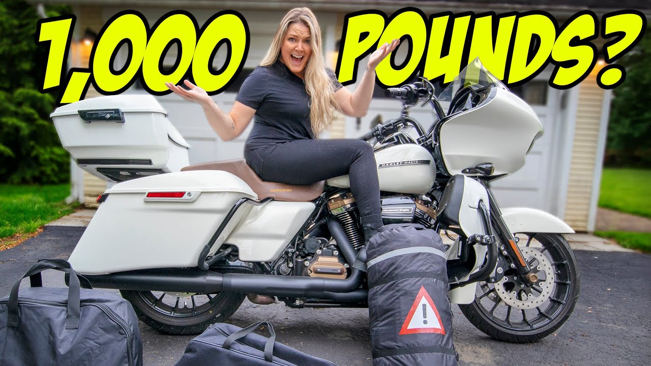Packing my 1,000 pound motorcycle for a camping trip