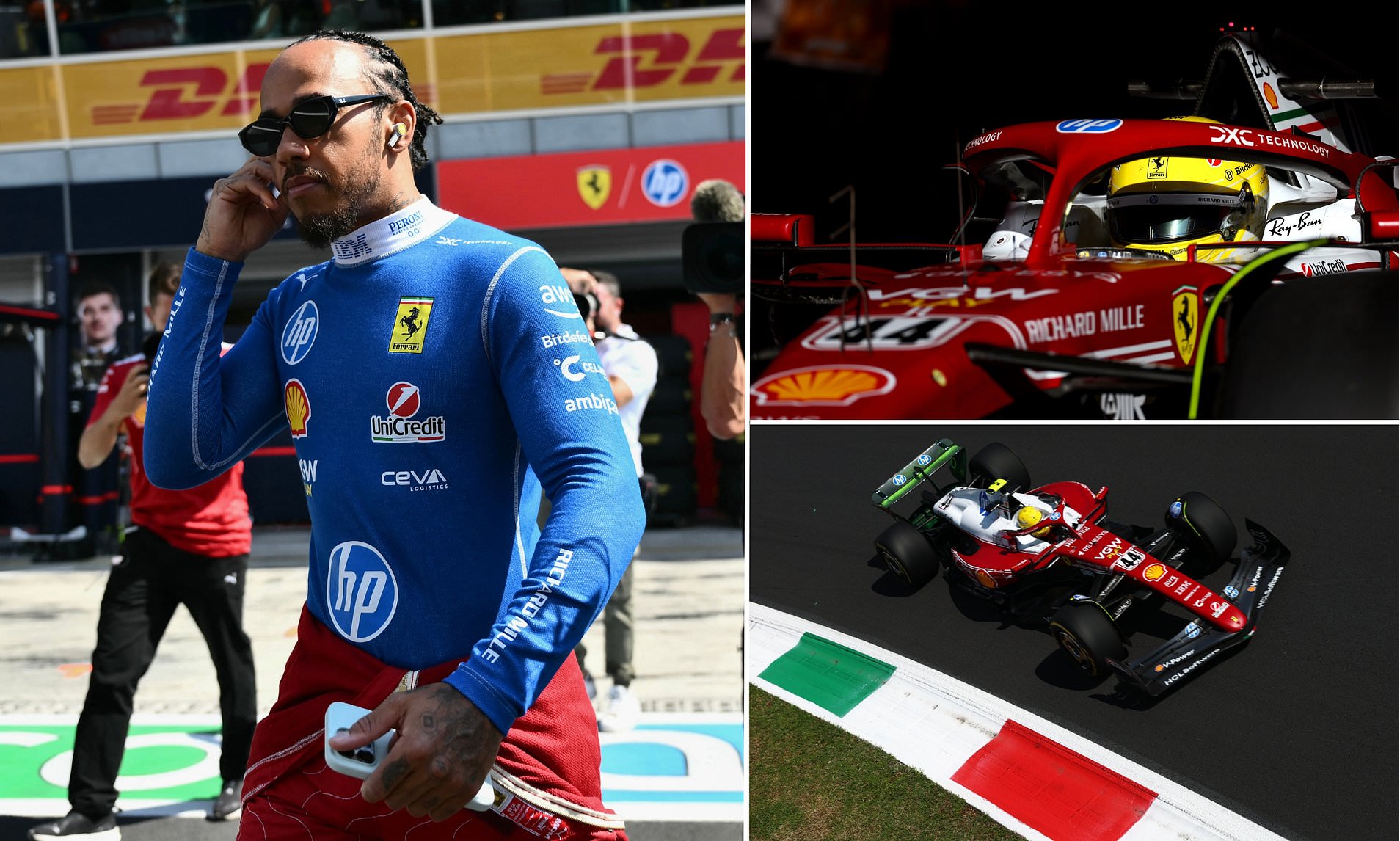 Lewis Hamilton offers a flicker of hope for the Ferrari faithful in ...