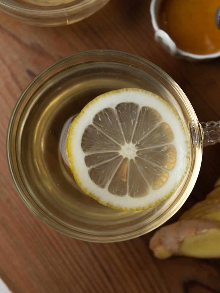 Ginger lemon honey tea