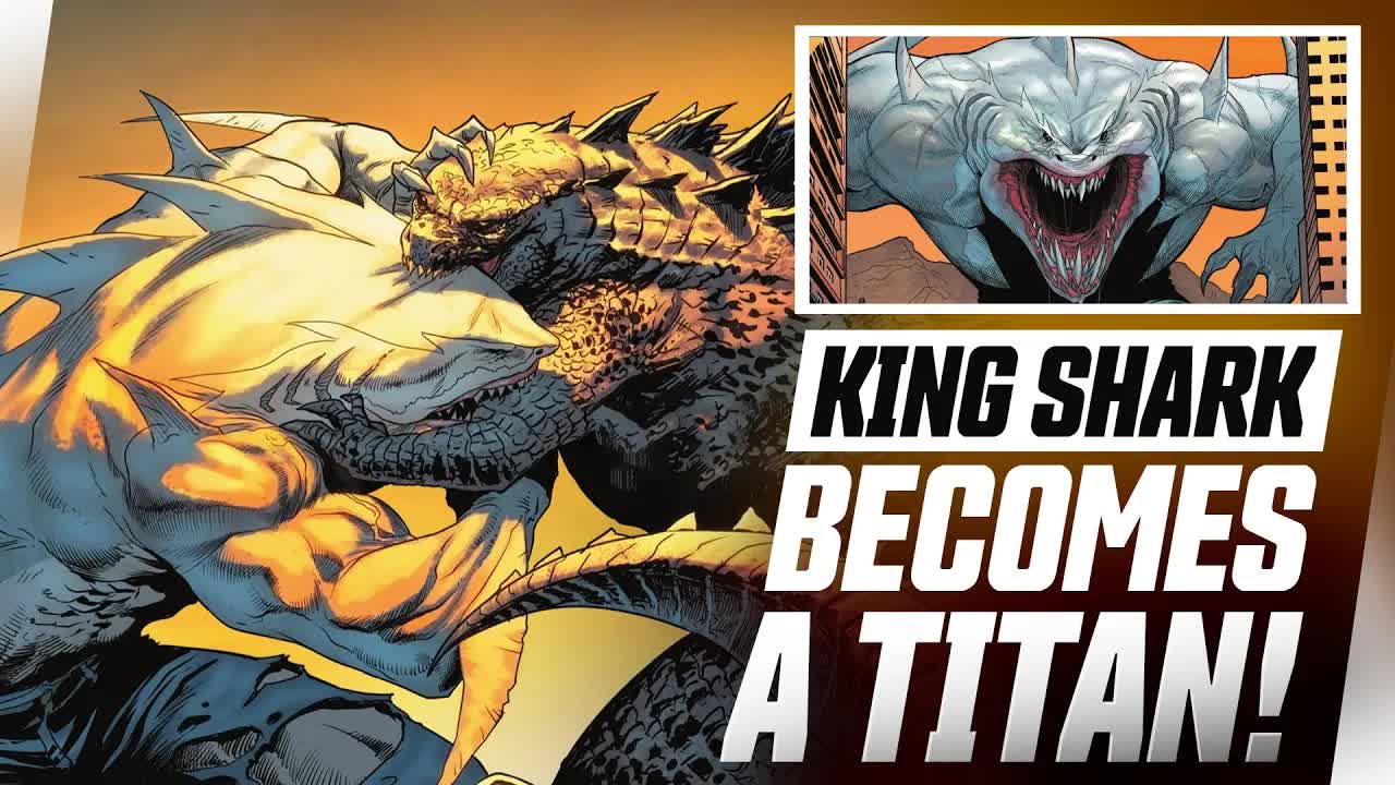 King Shark transformed into a titan to fight Godzilla! (Justice League ...