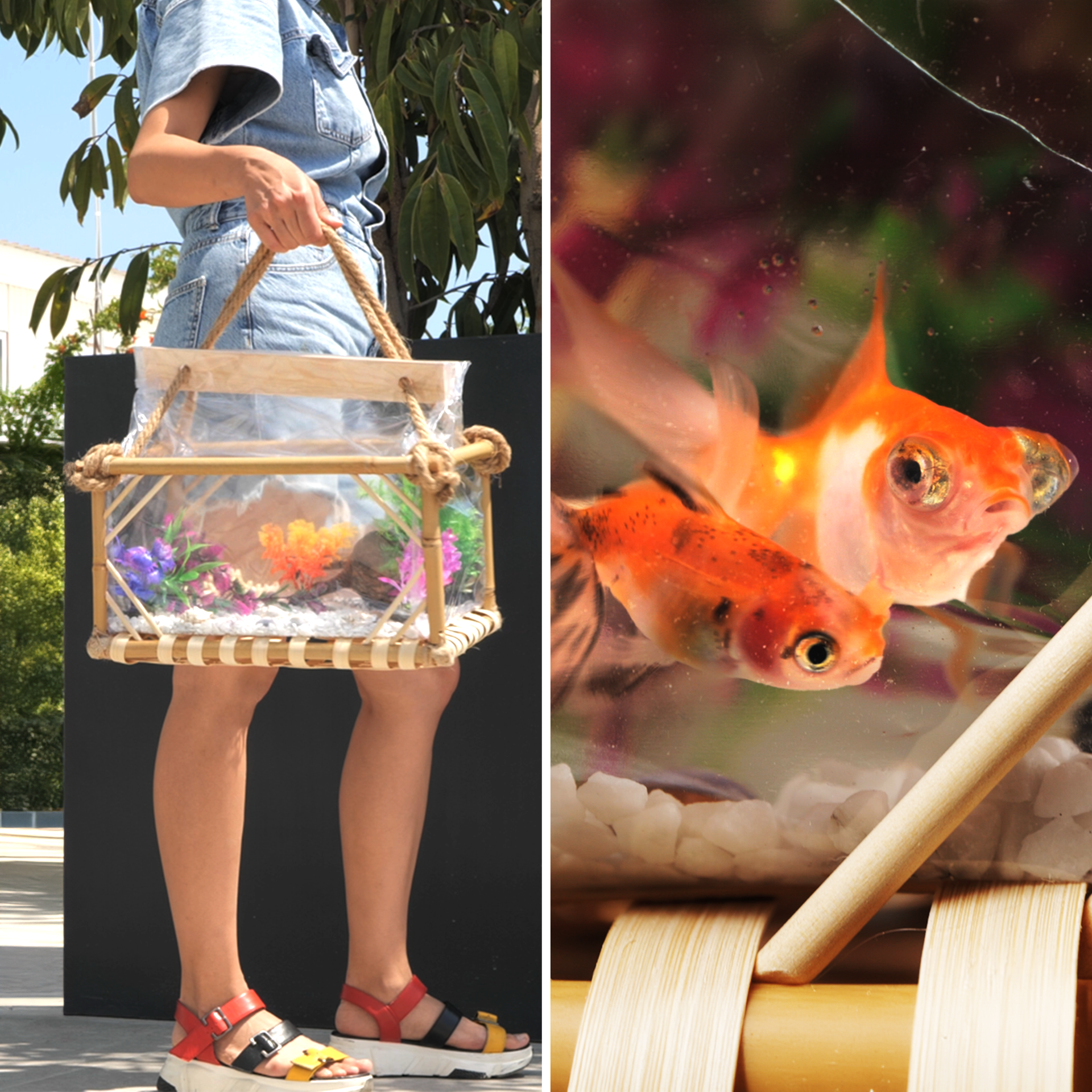 Diy fashionable portable fish tank for your fish! Step-by-step guide