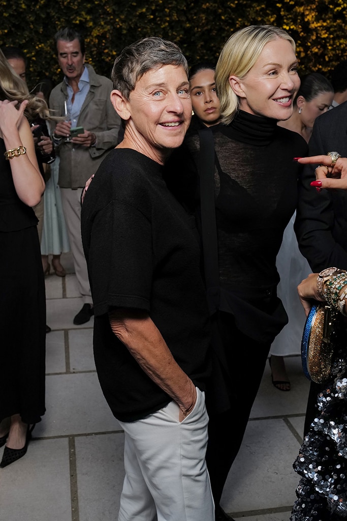 Ellen DeGeneres Debuts Darkest Hair Yet During Rare Public Outing