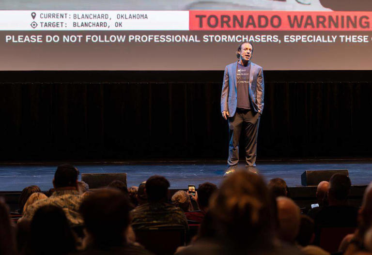 Reed Timmer, the internet's top tornado chaser, takes KC audience ...