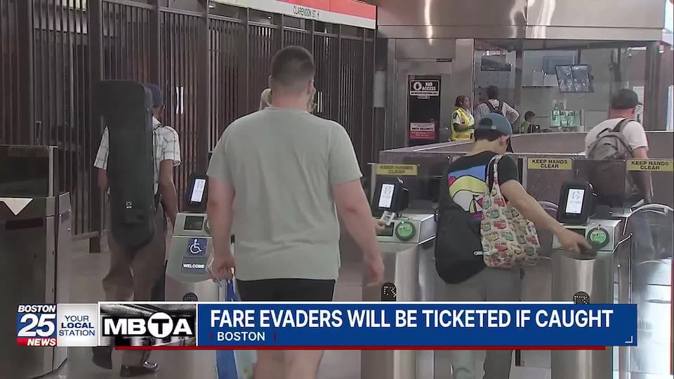 ‘Going to be difficult to enforce!’: MBTA fare evaders caught on camera ...