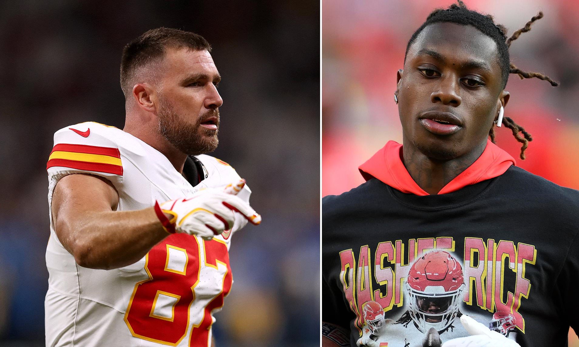 Travis Kelce injures Kansas City Chiefs teammate Xavier Worthy in ...