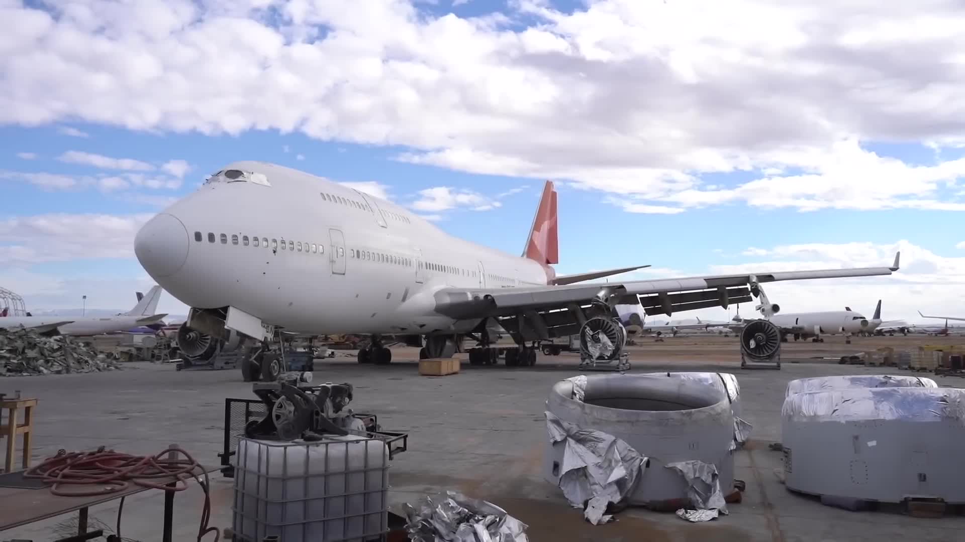 What it’s like inside an airplane graveyard