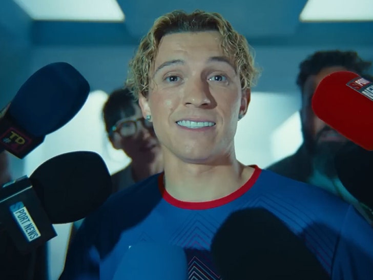 Tom Holland Turns Heads With Blonde Curly Hair in LEGO Short Film