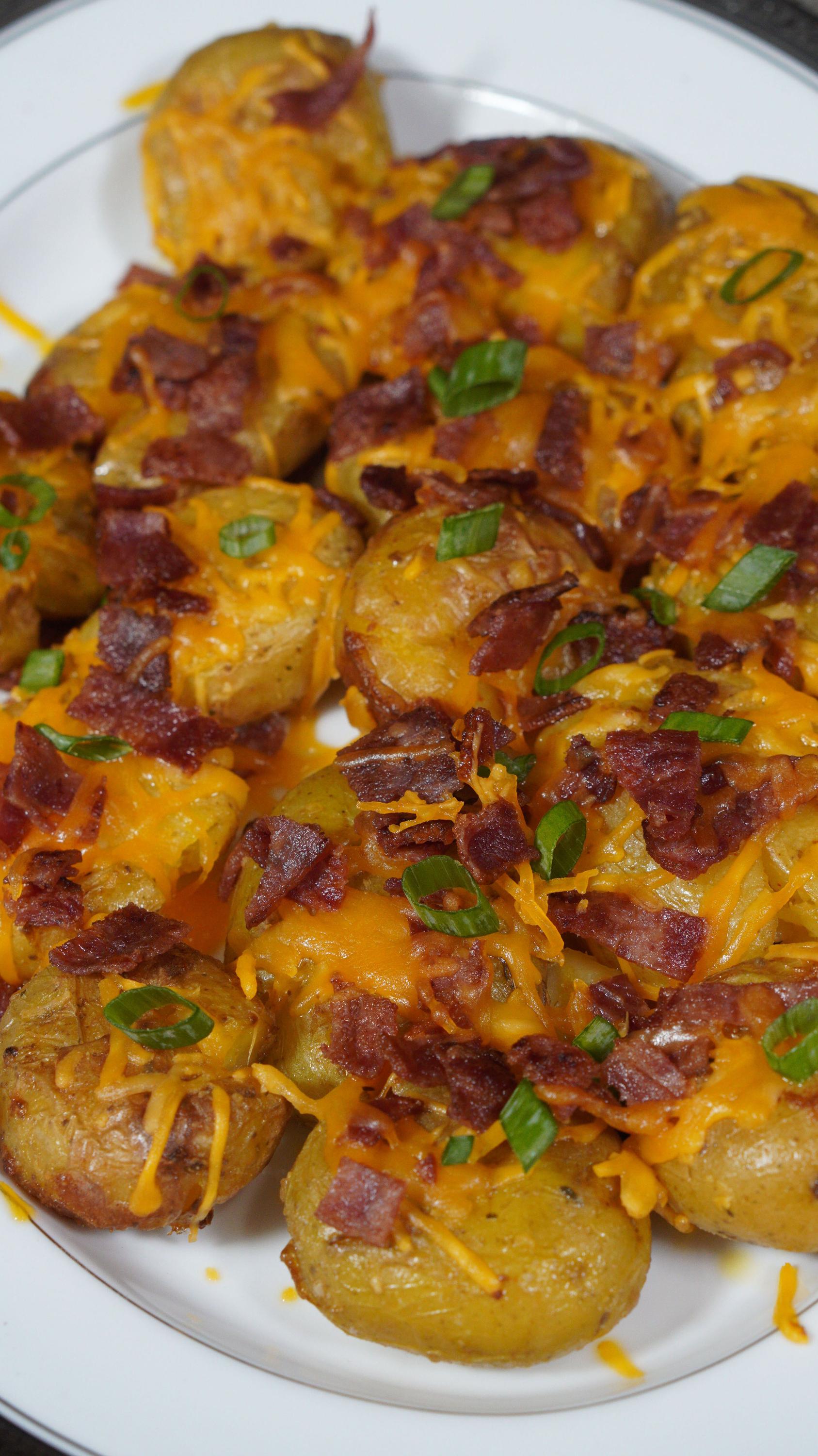 Loaded Mini Smash Potatoes