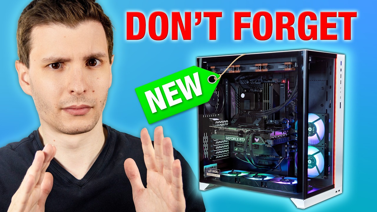 What you must do when you get a PC or right now