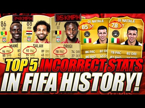 Top 5 incorrect stats in FIFA history!