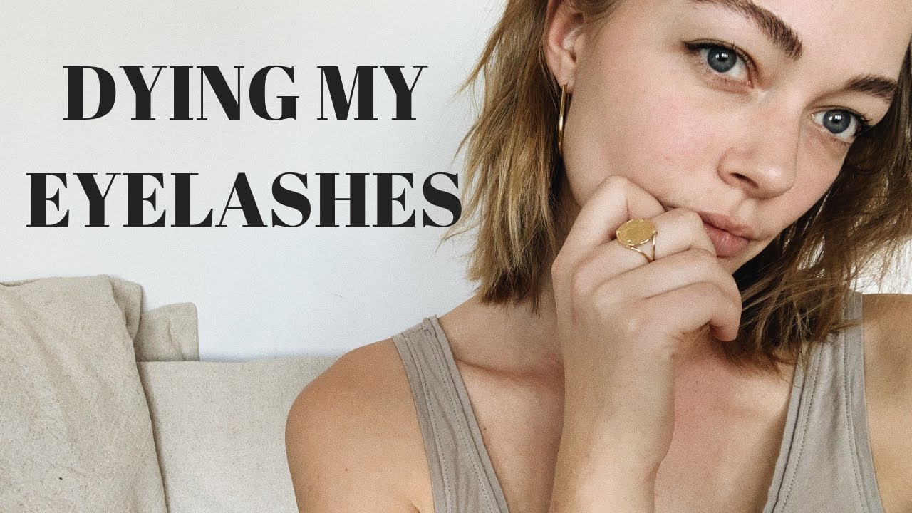 I dyed my eyelashes for a fresh look!