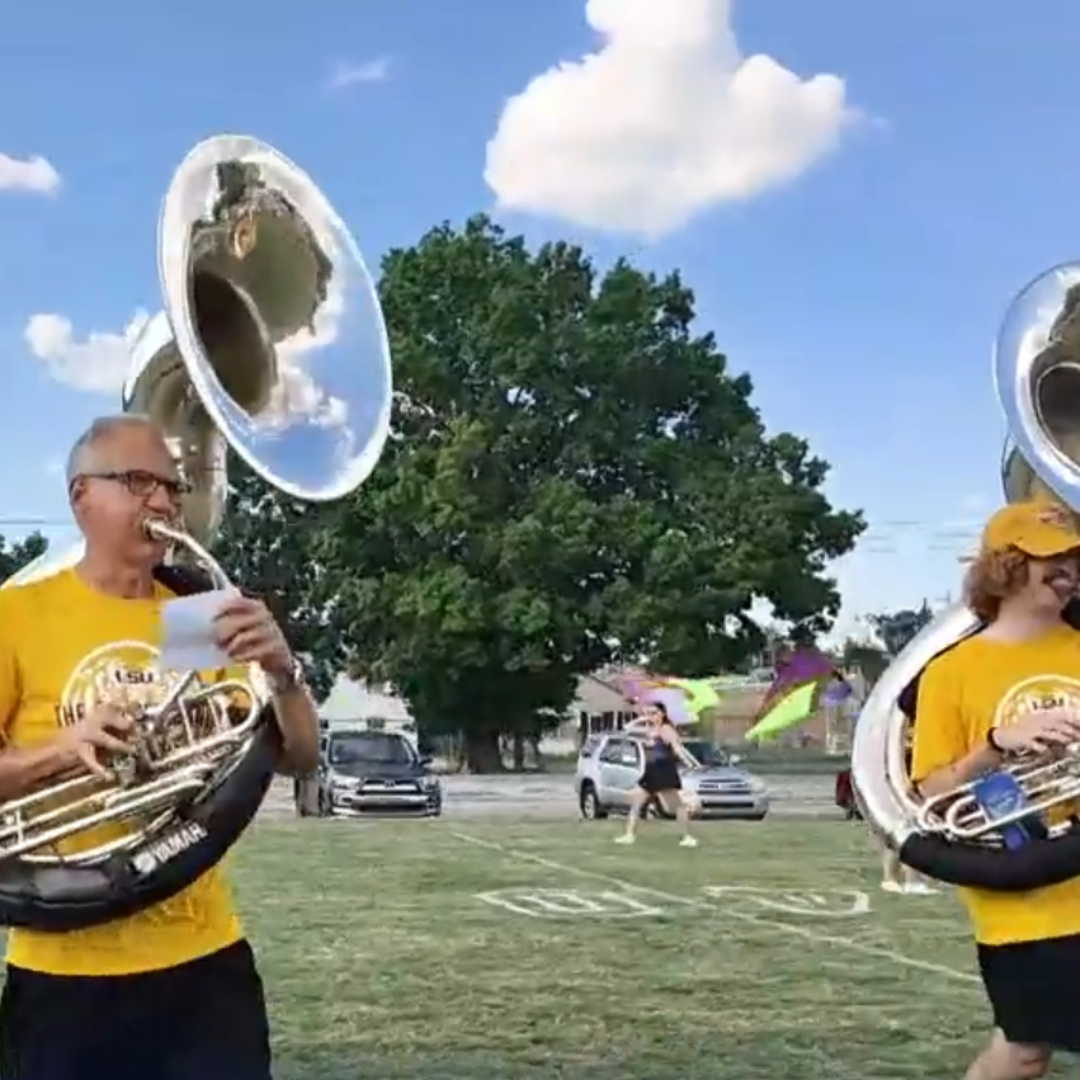 Retired accountant, 66, achieves lifelong dream of joining LSU Tiger Marching Band