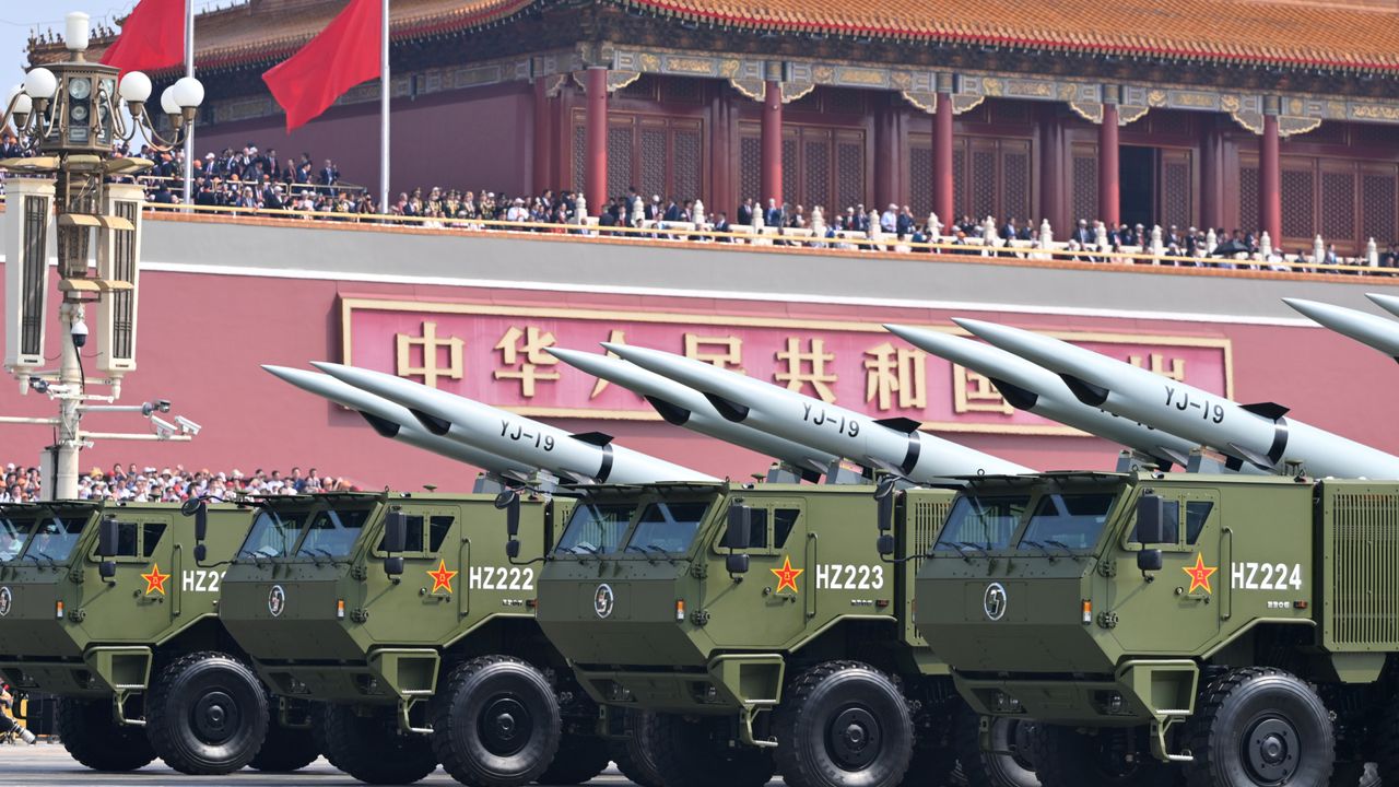 China shows off advanced hypersonic missiles, ICBMs and drones in ...