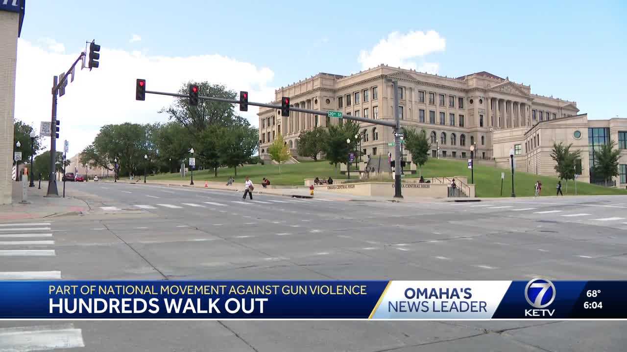 Omaha students walk out of class to bring awareness to gun violence in ...