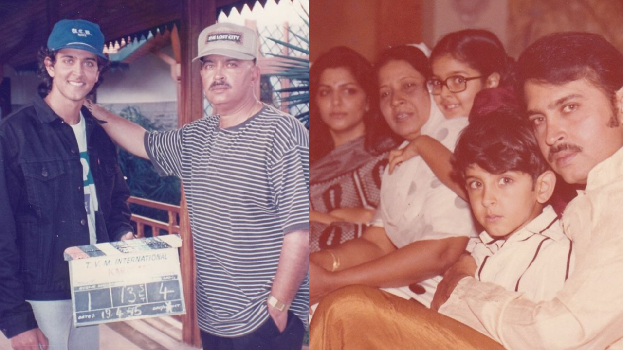 Hrithik Roshan Posts Memorable Throwback Photos with Father Rakesh ...