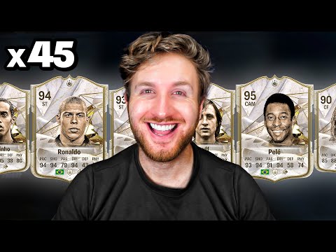 I opened 45 x triple base icon store packs in FC 24!