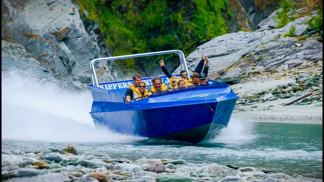 Jet Engine Boat in New Zealand 4K