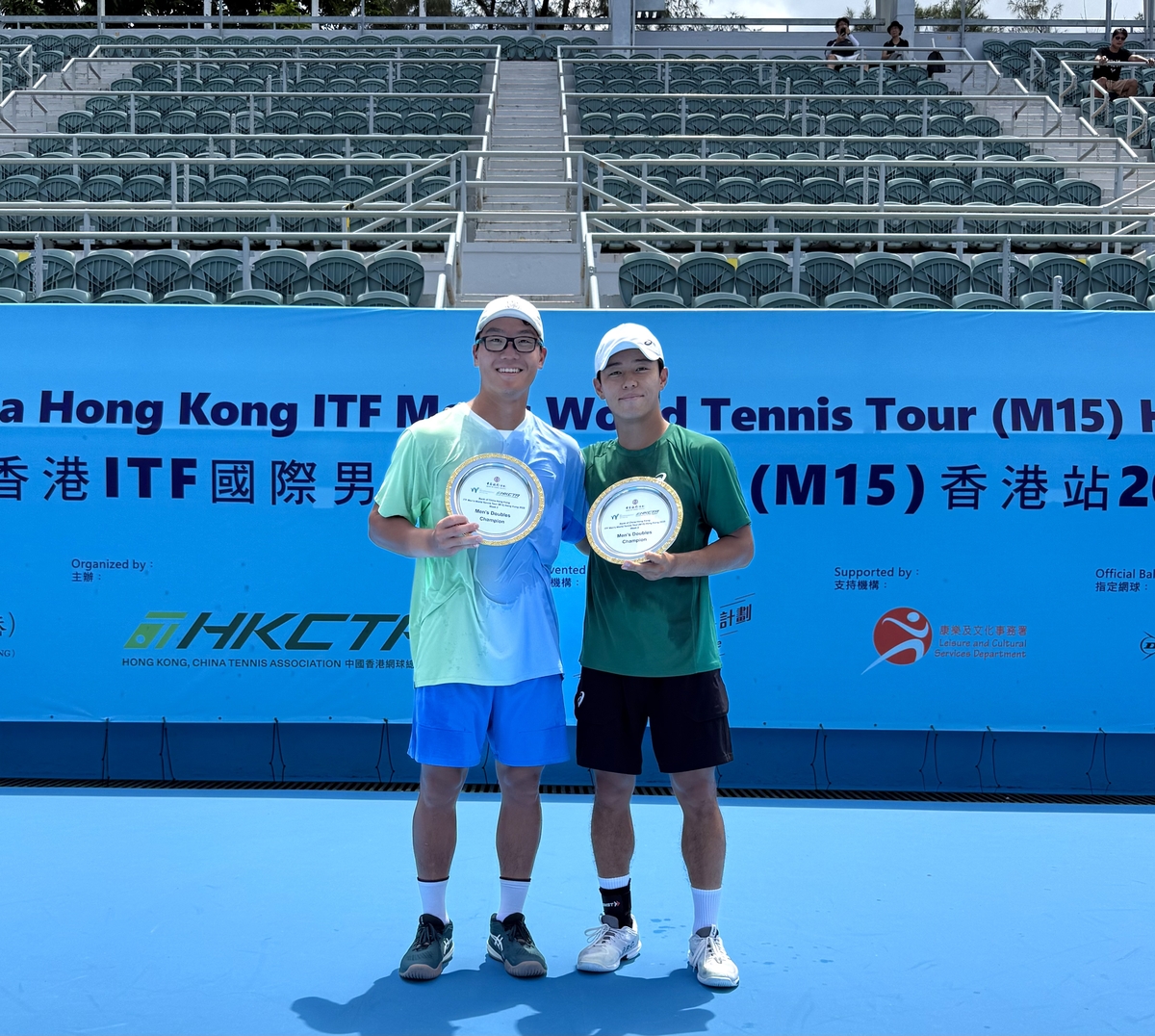 이덕희-오찬영, ITF 홍콩 국제남자테니스 복식 우승