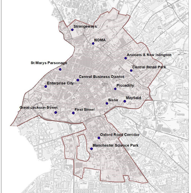 Manchester City centre expanding to incorporate new areas as boundaries ...