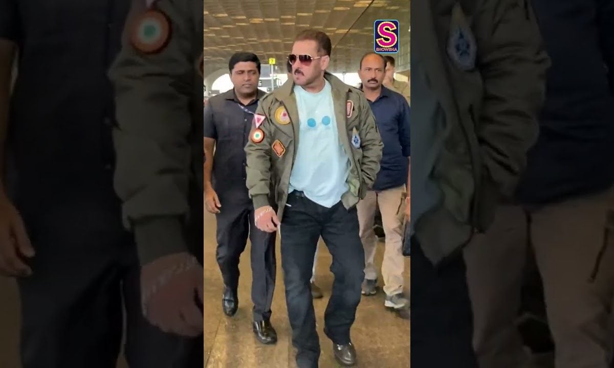 Salman Khan Arrives At Airport In Style | Bollywood News | Mumbai ...