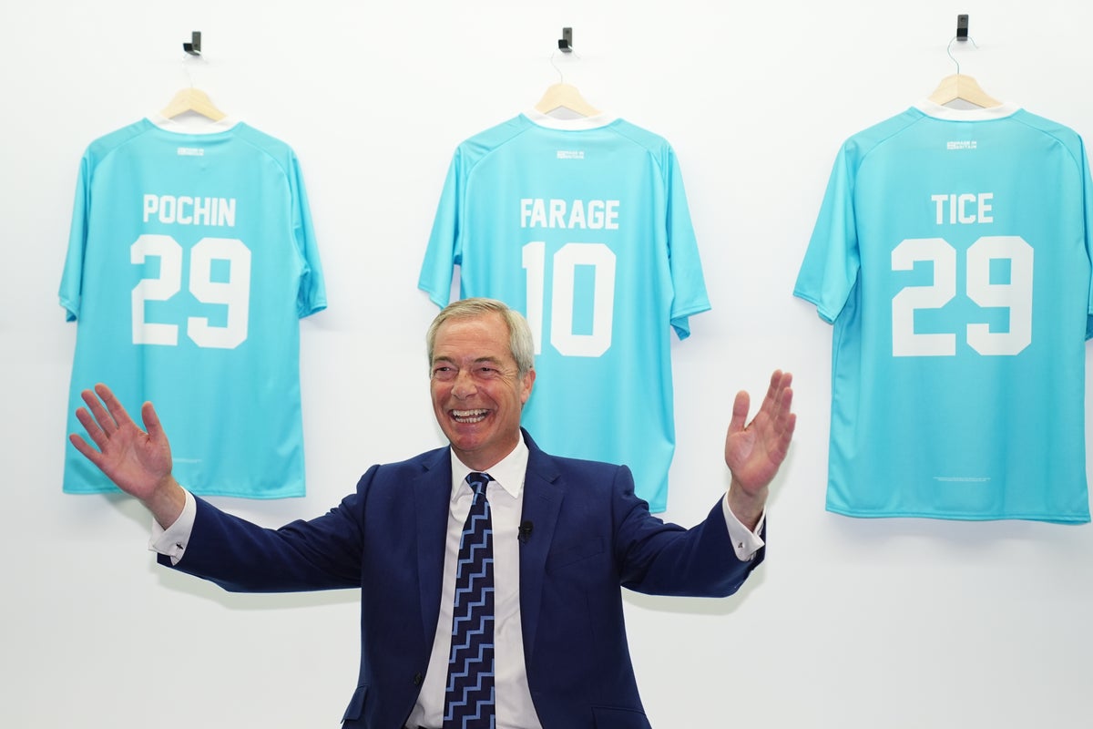 ‘Farage No. 10’: All the merch being sold at the Reform party ...