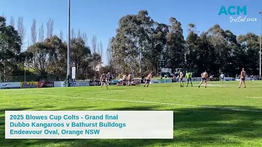 Dubbo Roos win the 2025 Blowes Cup Colts grand final