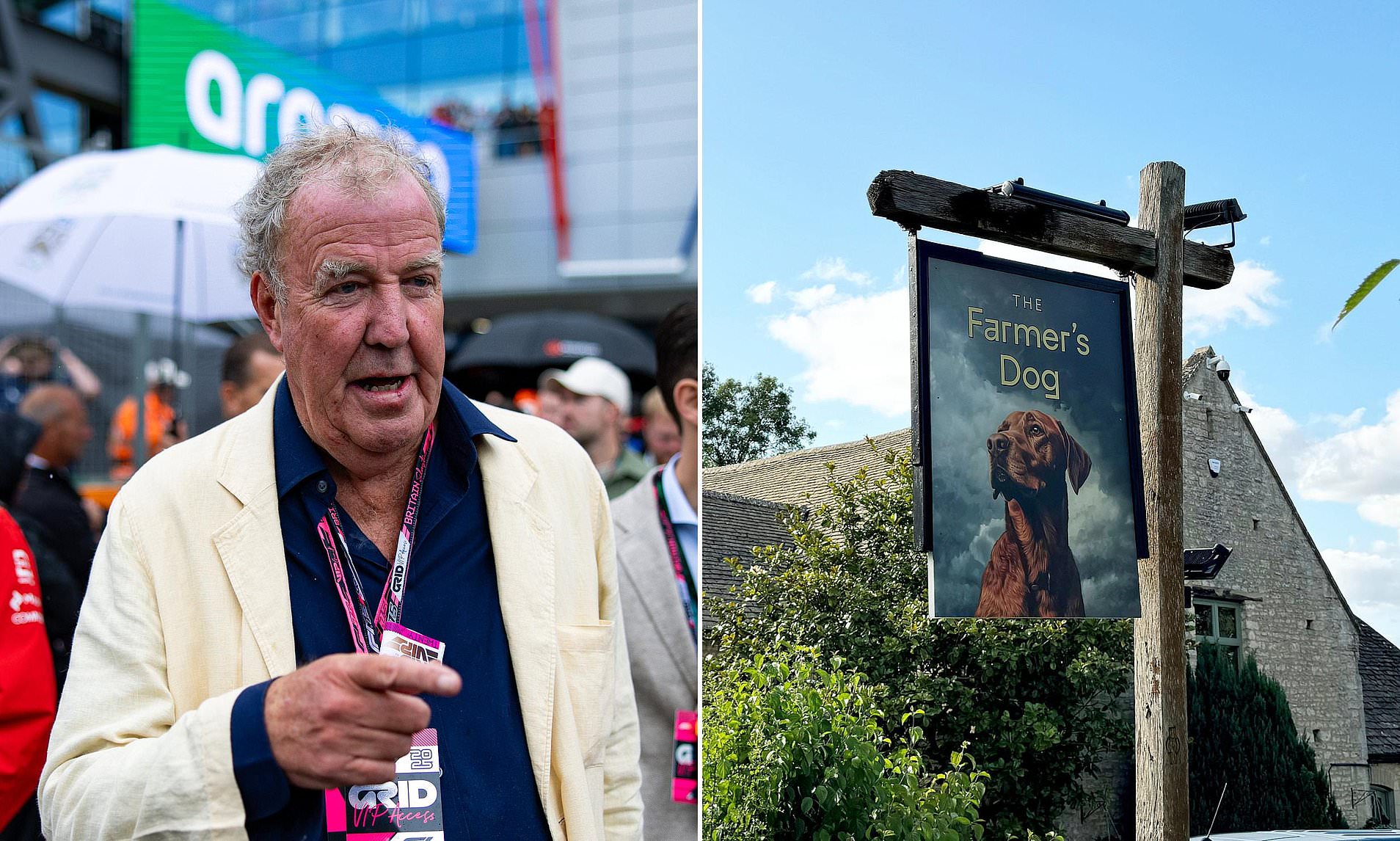 Jeremy Clarkson's famous Farmer's Dog pub targeted by cyber hackers who ...