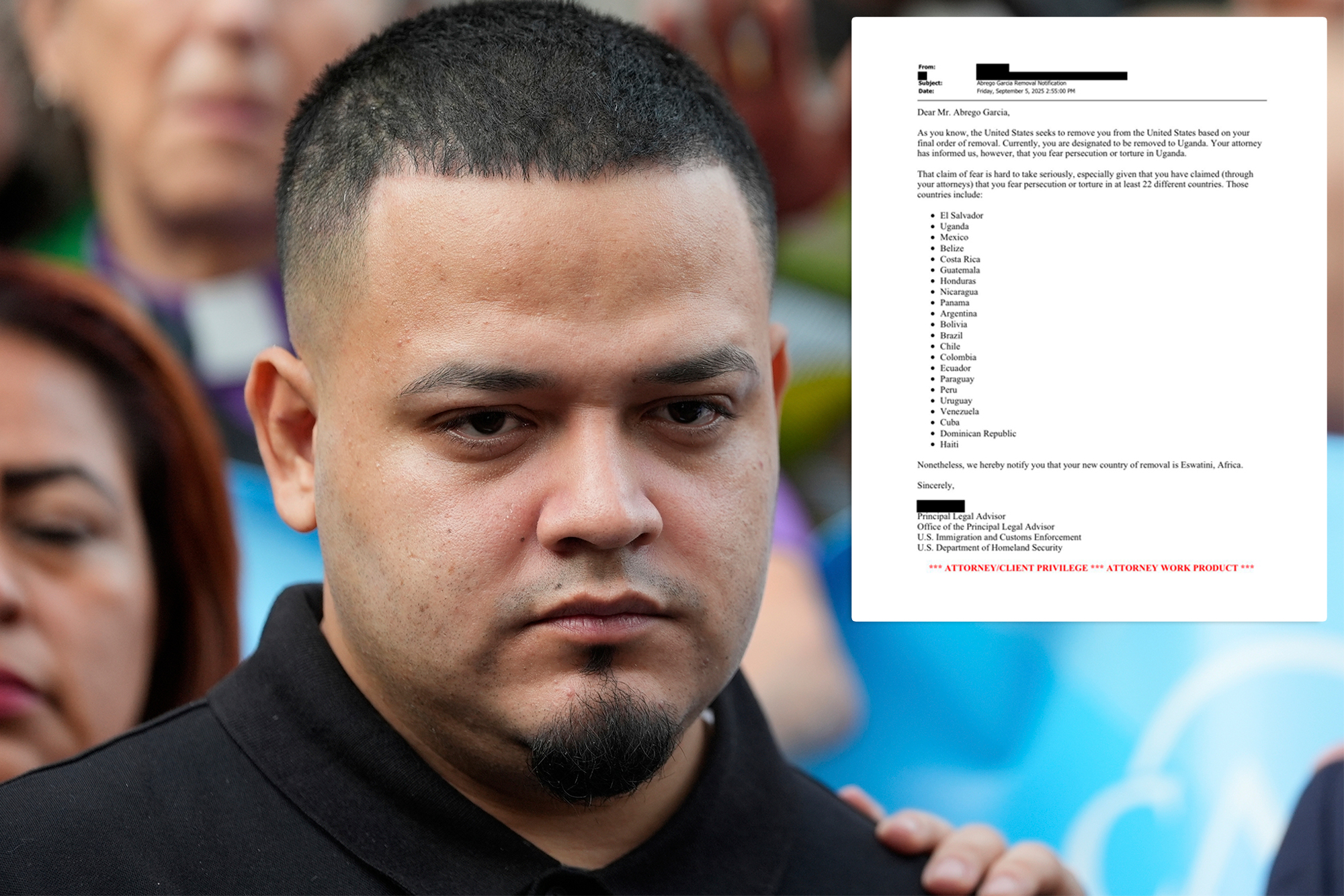 Kilmar Abrego Garcia faces deportation to tiny African nation Eswatini ...