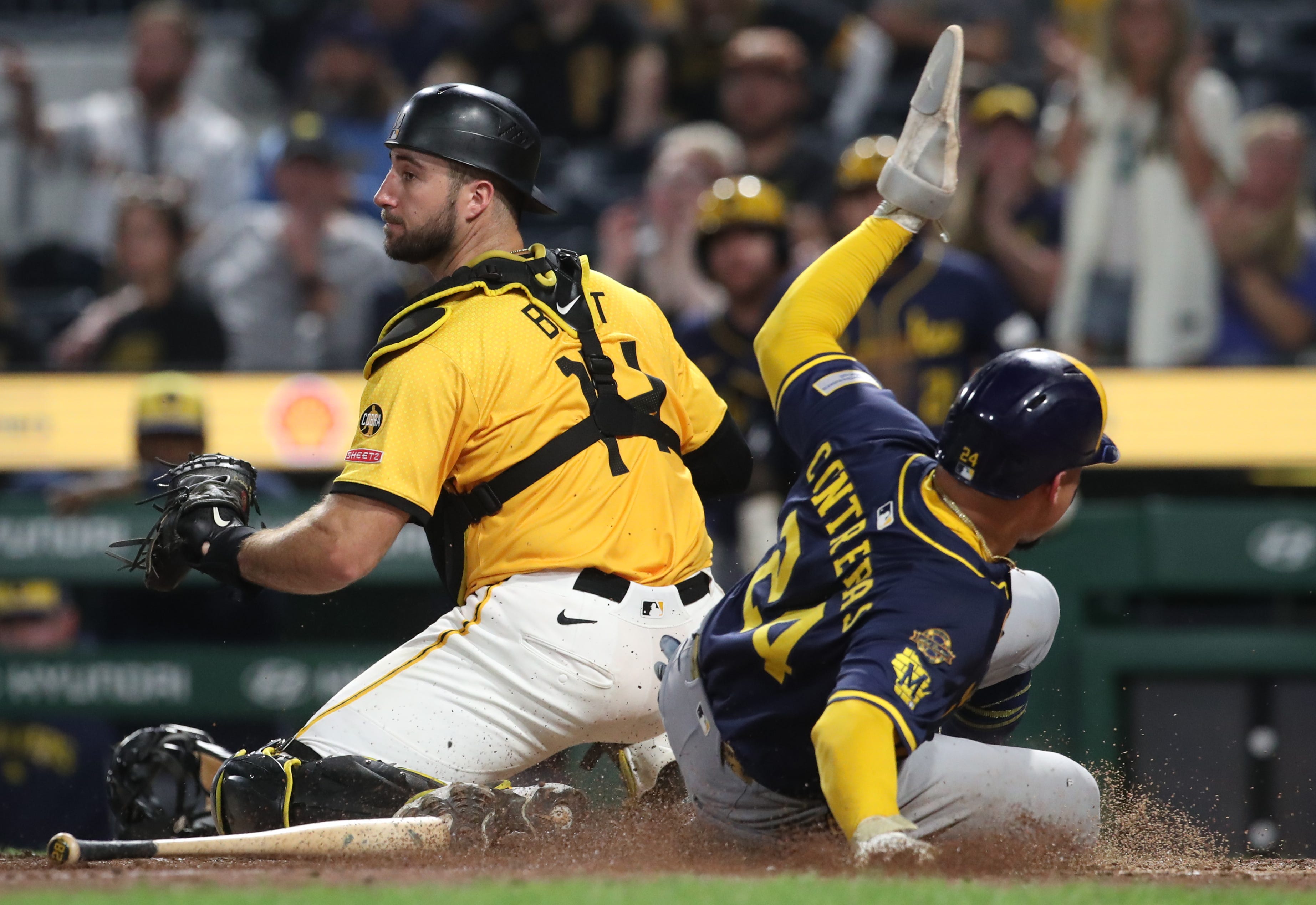 Brewers 5, Pirates 2: Milwaukee wins despite struggles with runners in ...