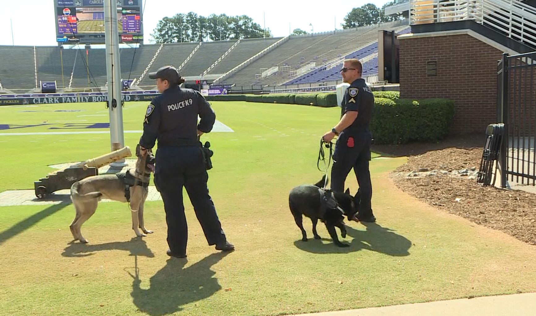 ECU gears up for season’s first home football game, introduces two K-9s ...