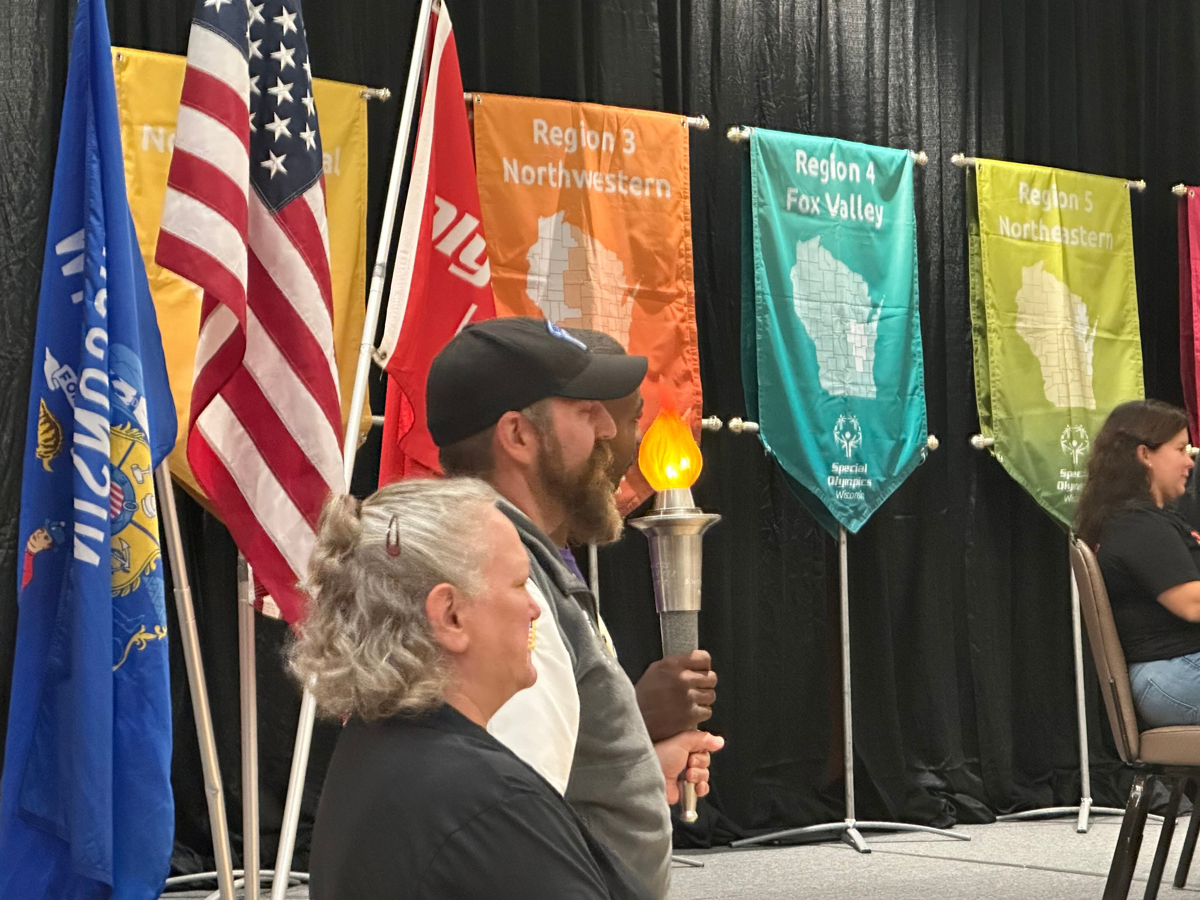 ‘Hope’ torch glows to kick off Special Olympics Wisconsin games