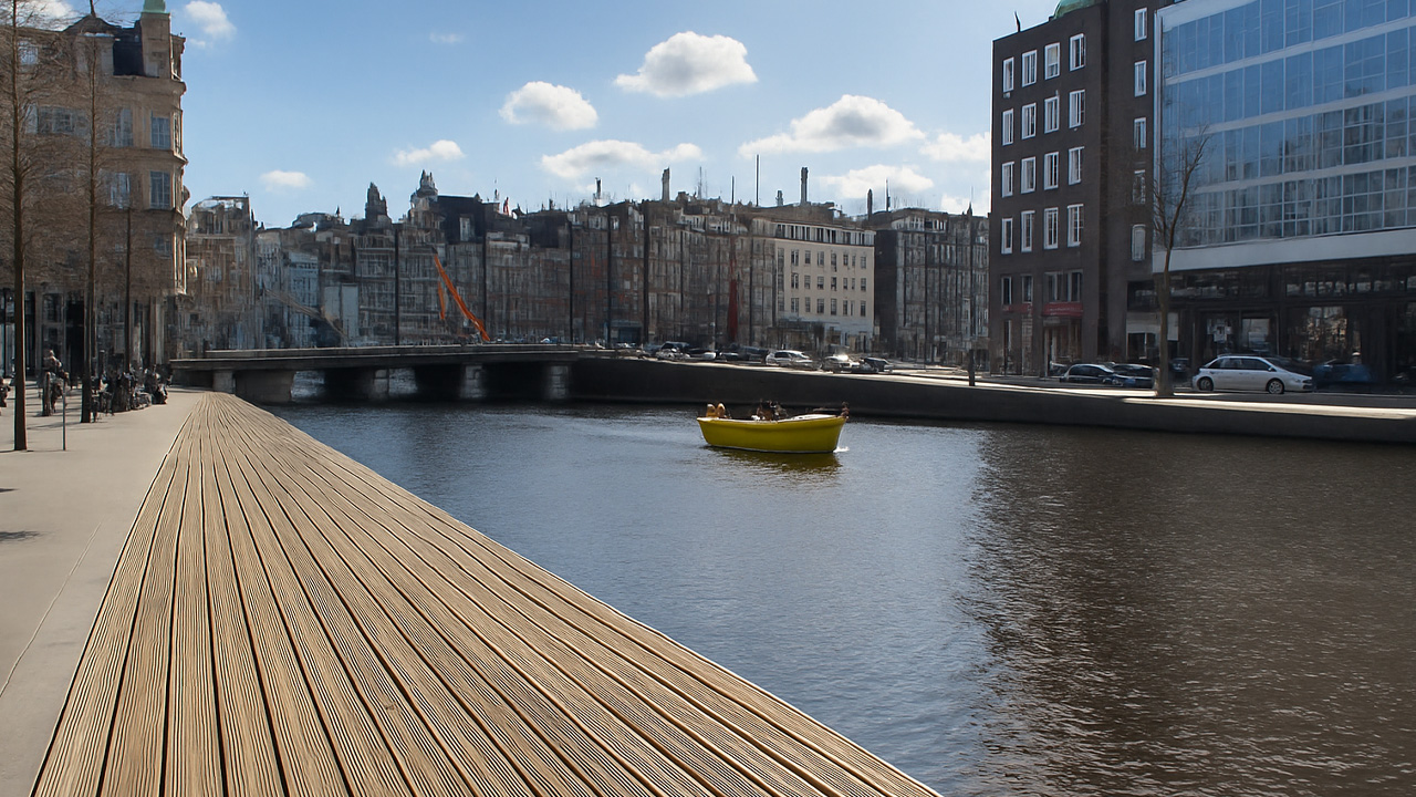 Balade à Amsterdam – Promenade près de la place du Dam et Magna Plaza en 4K