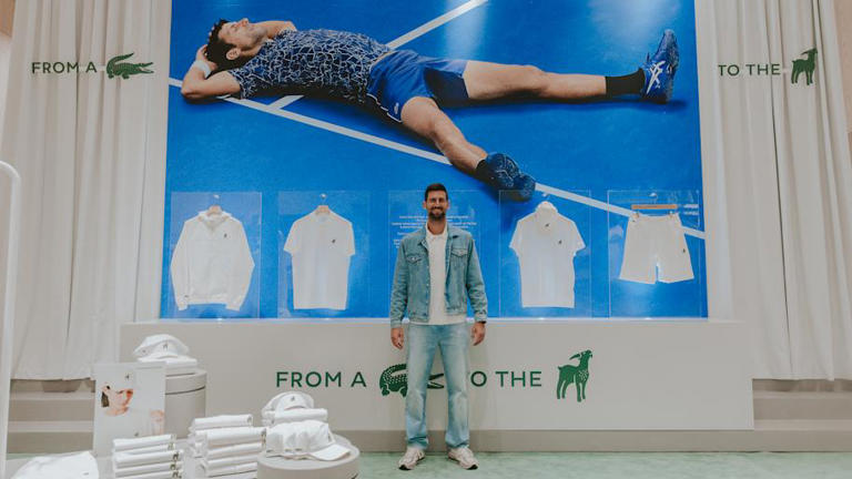 Novak Djokovic Talks GOAT Collection with Lacoste in Manhattan