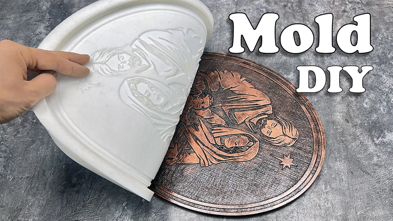 Crafting a large silicone mold of the nativity with laser cutting and ...