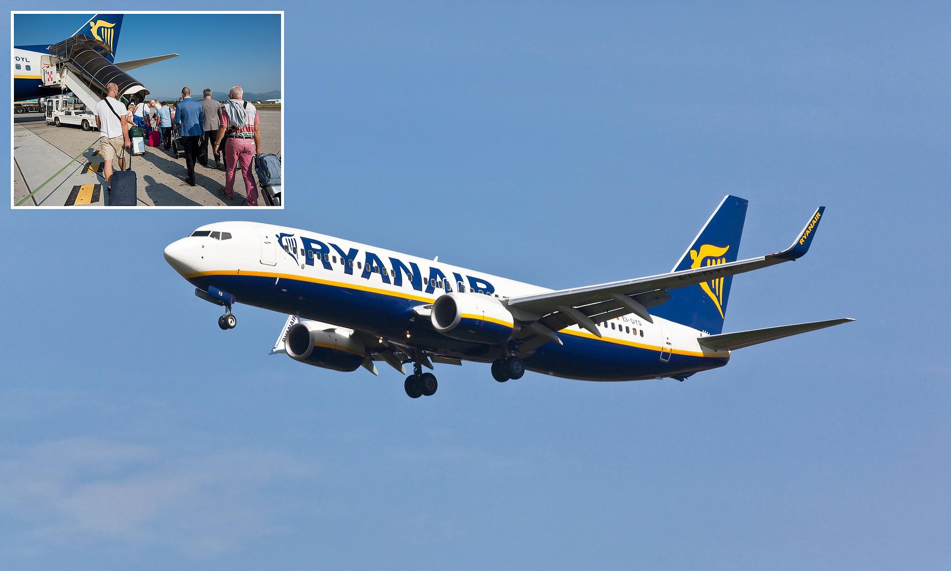 Ryanair flight grounded at Manchester Airport after passenger tries to ...