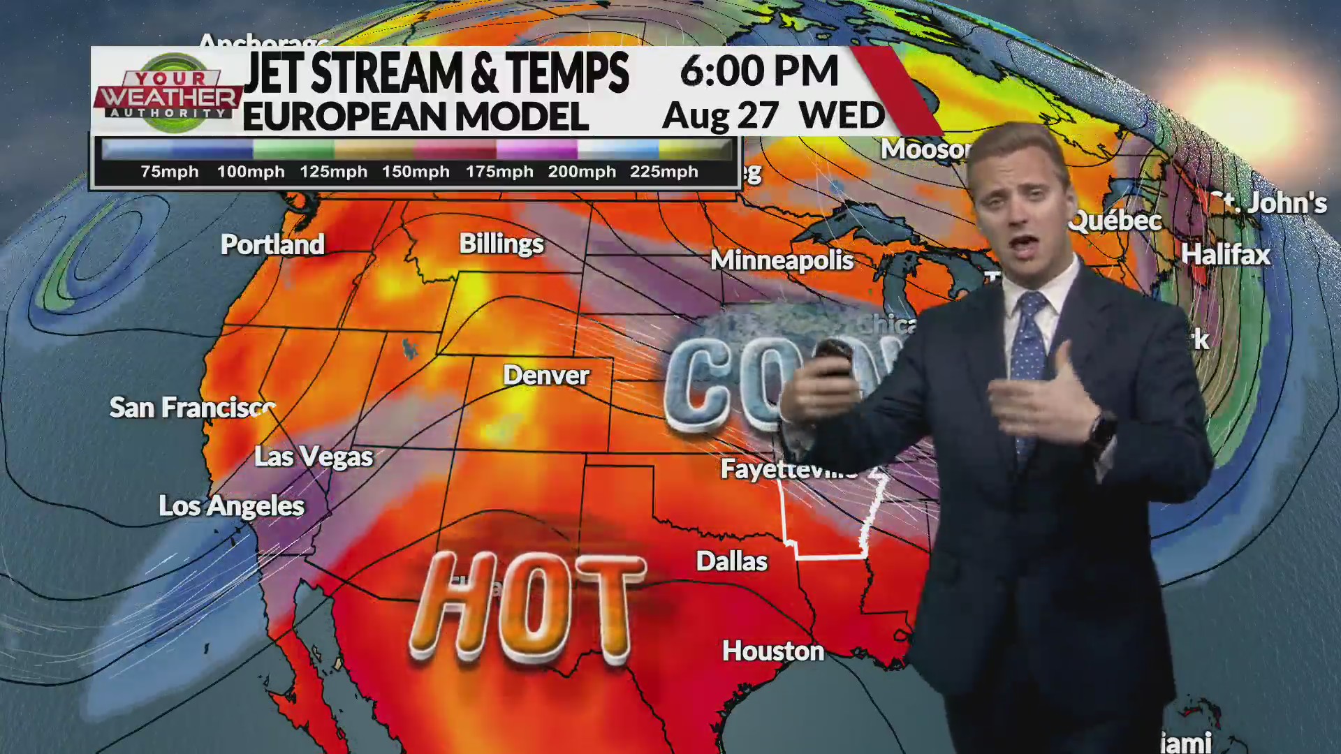 Monday, August 25 Morning Weather