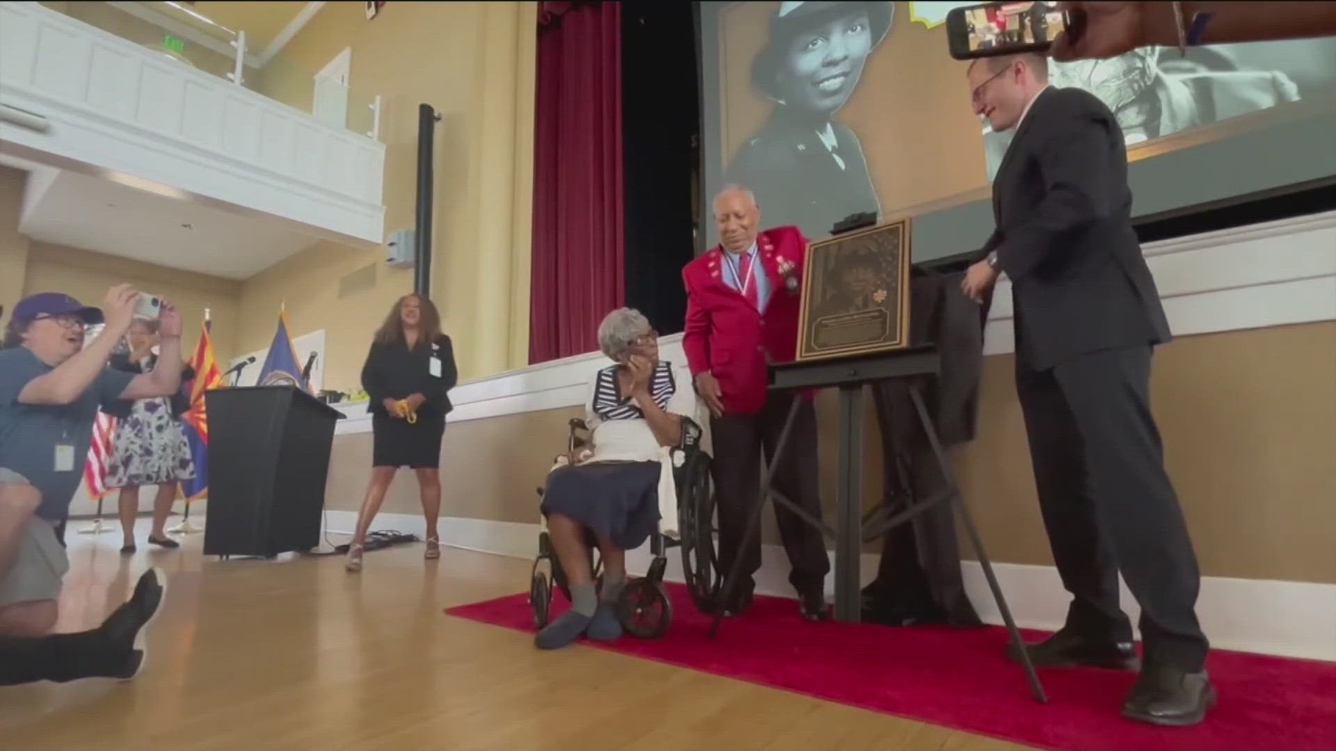 Plaque honors Fannie Griffin-McClendon, the last surviving member of ...