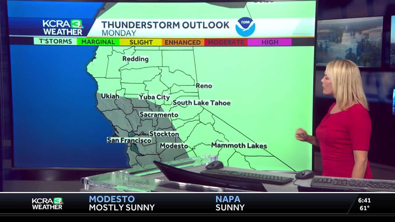 Sierra thunderstorm forecast: Possible heavy rain, lightning and small ...