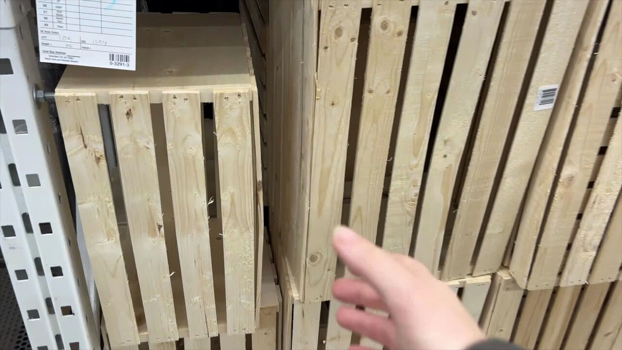 Crate shelves