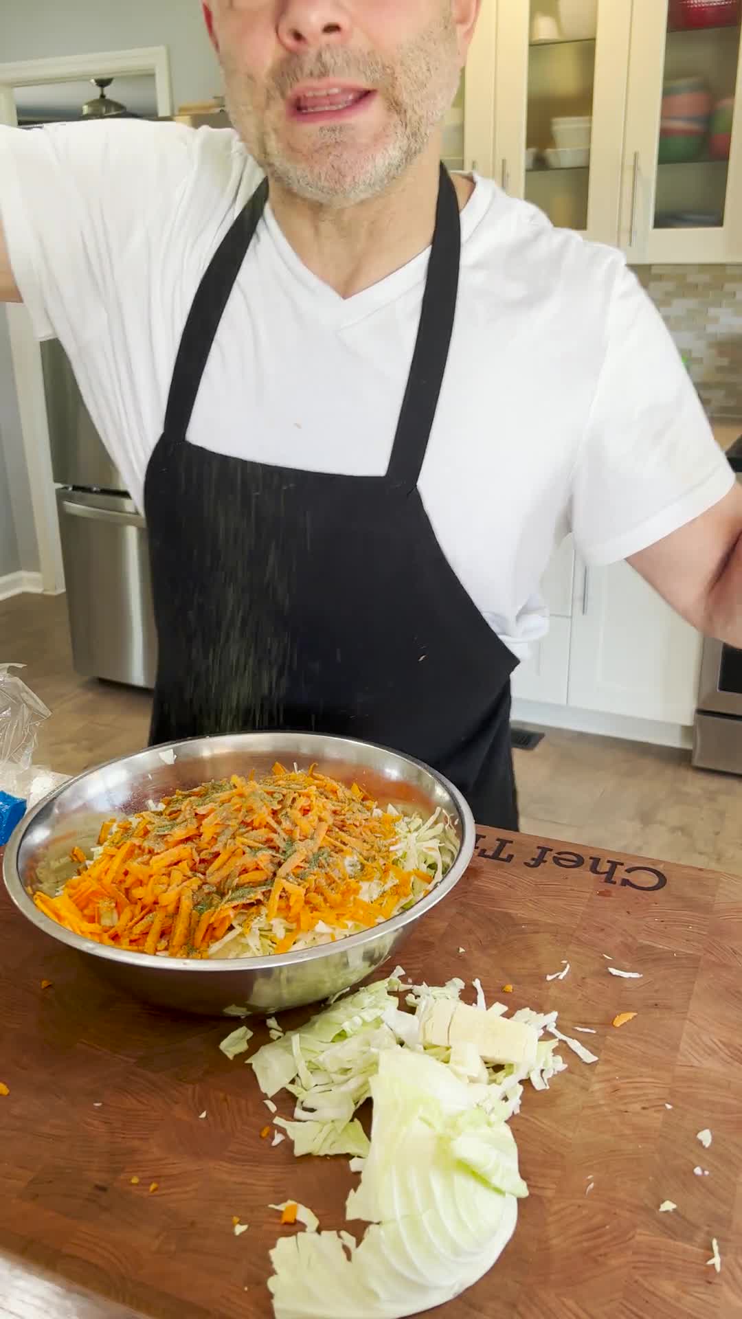 Easy and fast way to make coleslaw | Cook it with Tim