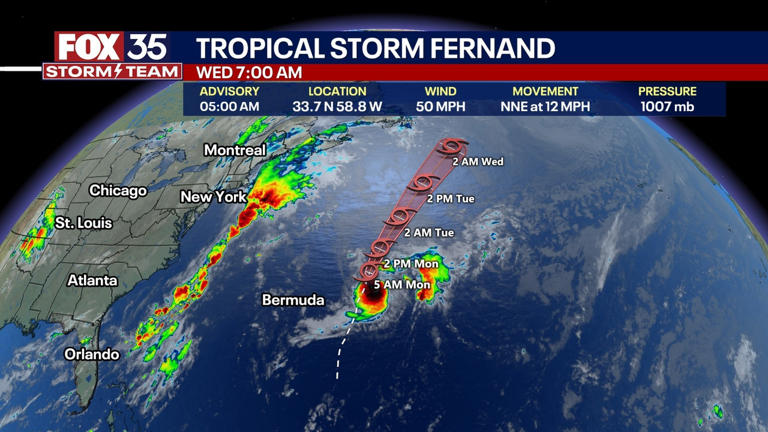 National Hurricane Center: Tropical Storm Fernand strengthens; Invest ...