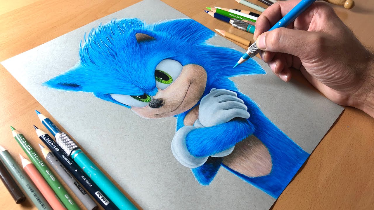 Sonic the Hedgehog Drawing Timelapse