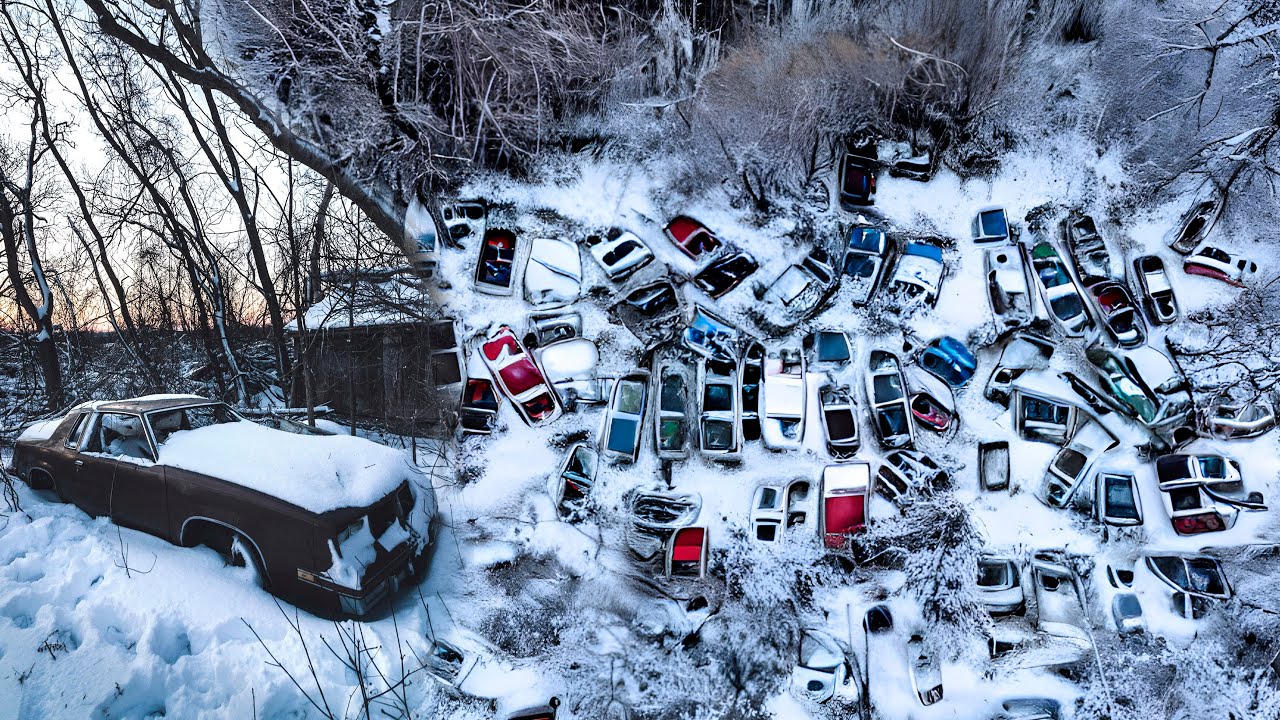 100 Classic Cars Left To Rot In A Frozen Canadian Graveyard