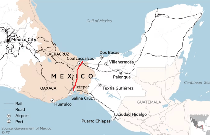 Mexico upgrading rail line to rival Panama Canal
