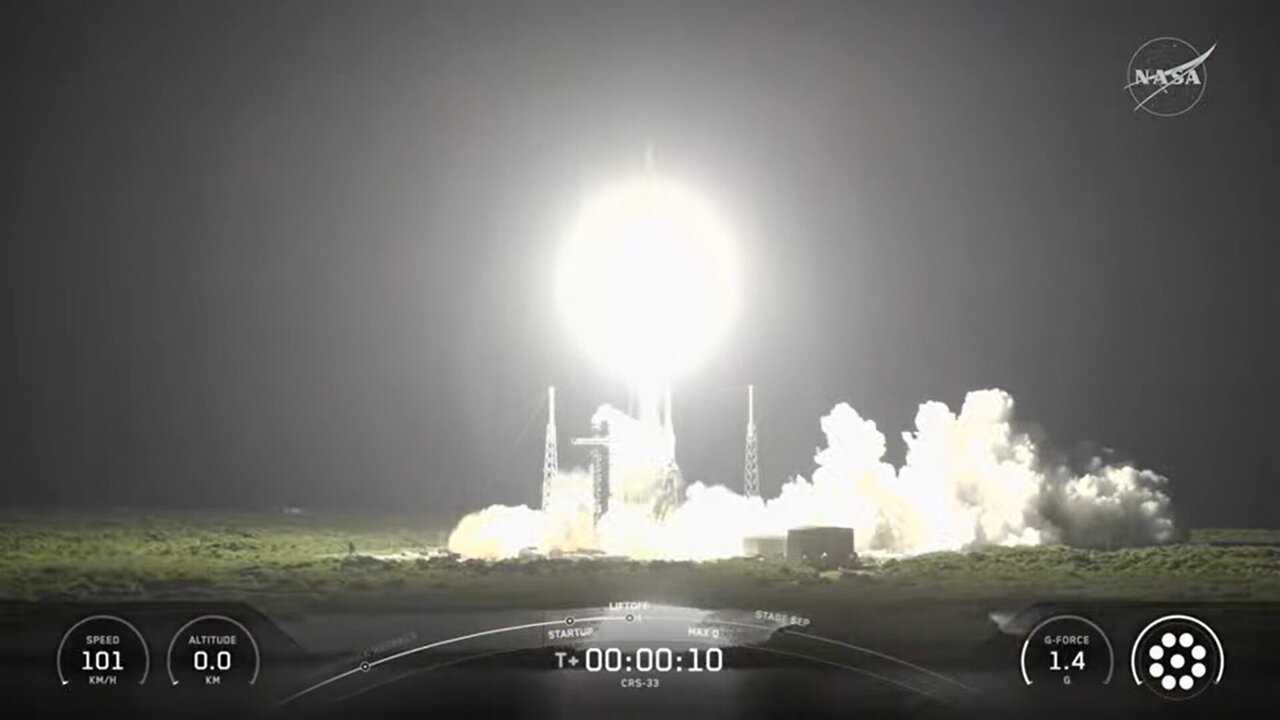NASA science, cargo launch on 33rd SpaceX resupply mission to station