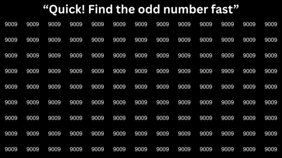 Optical illusion: You have eagle eyes if you can spot the odd number in ...